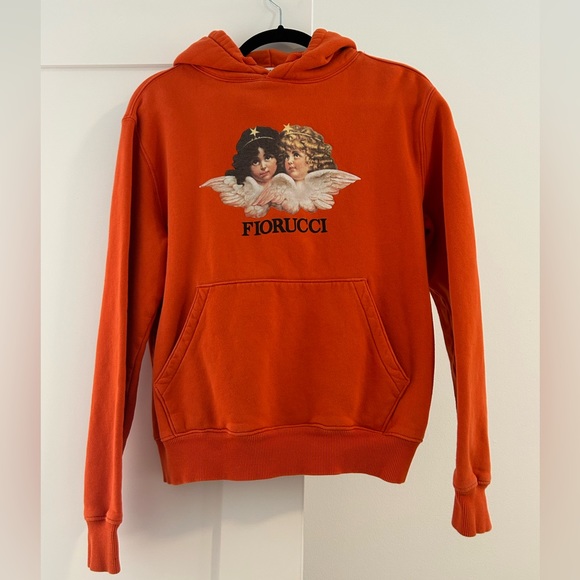 Fiorucci | Tops | Fiorucci Vintage Angels Hoodie Orange | Poshmark